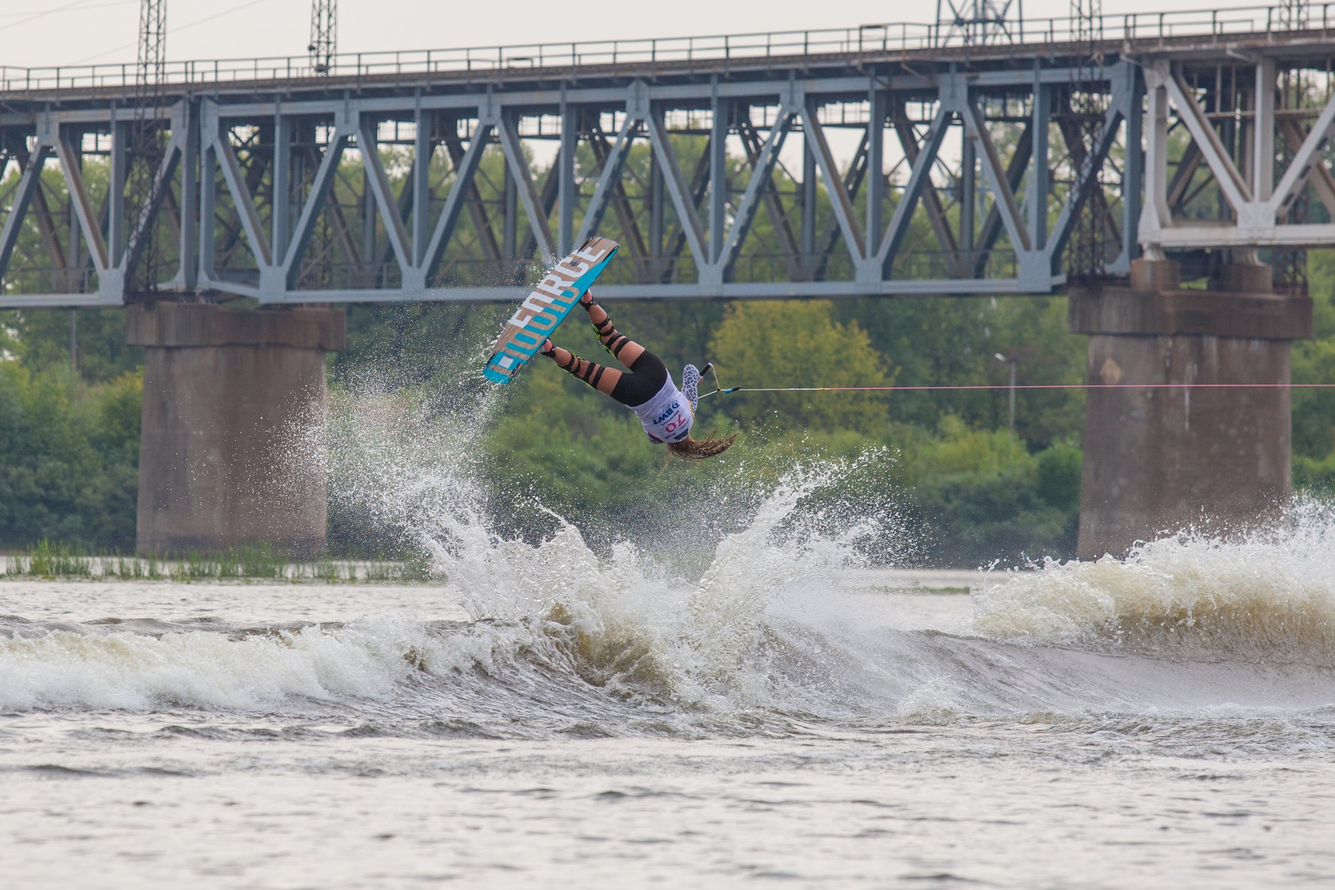 Emma Pickard, TeamGB , at the 2019 Euros in Kiev, Ukraine - Wakeboard UK