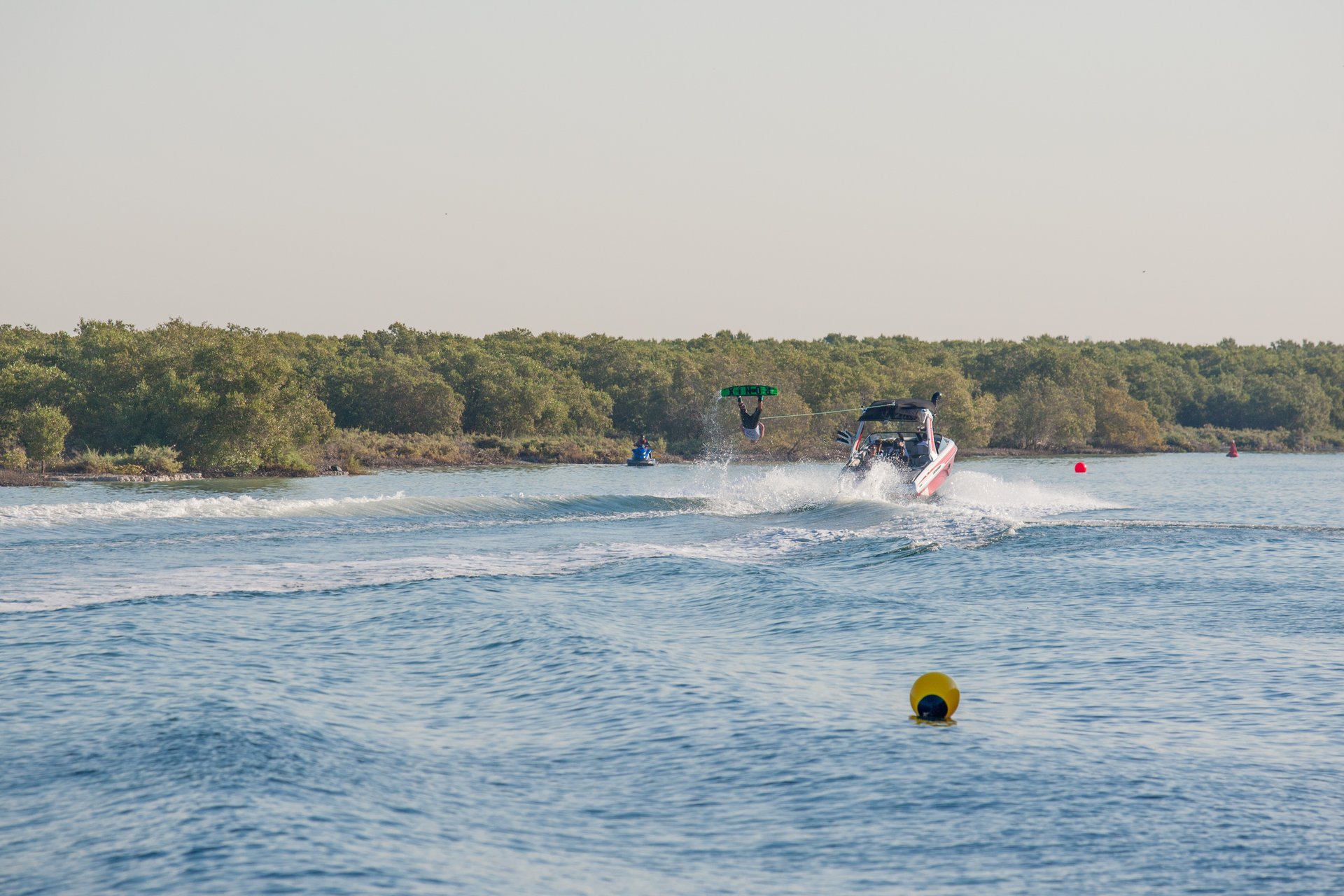 Mark Goldsmith , TeamGB , at the 2019 Worlds in Abu Dhabi - Wakeboard UK