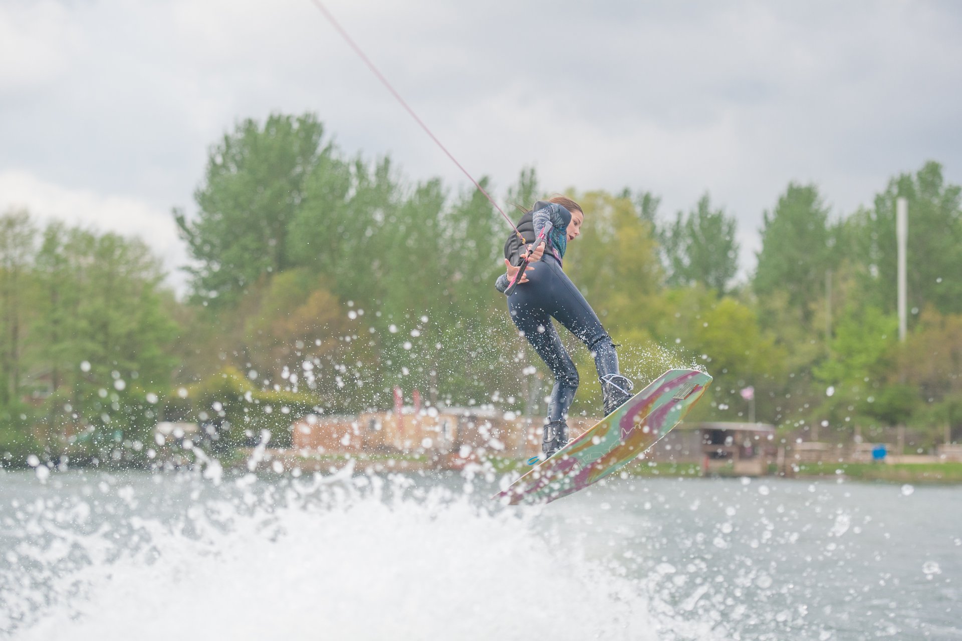 Isabelle Lloyd at the 2023 Quays Wake And Ski Practice - Wakeboard UK