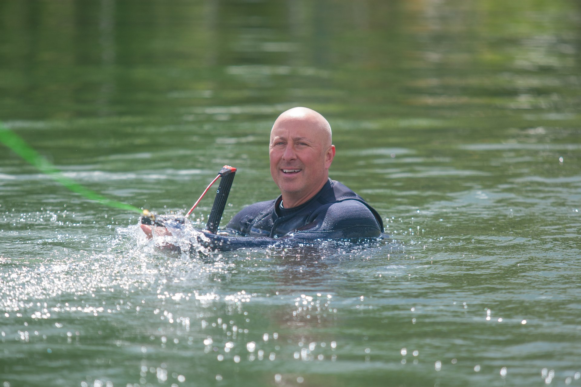 Mark Goldsmith at the 2023 Quays Wake And Ski Practice - Wakeboard UK