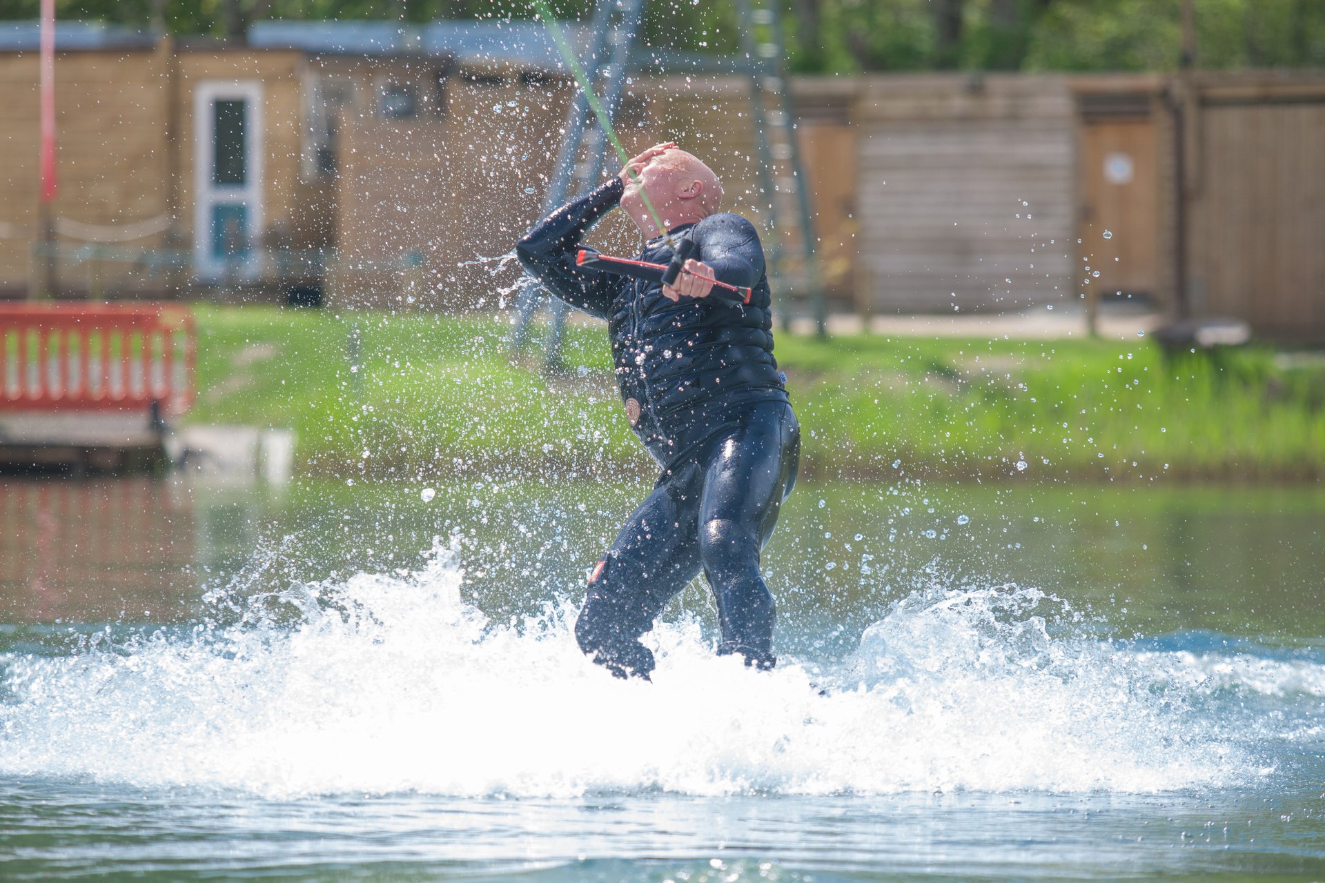Mark Goldsmith at the 2023 Quays Wake And Ski Practice - Wakeboard UK